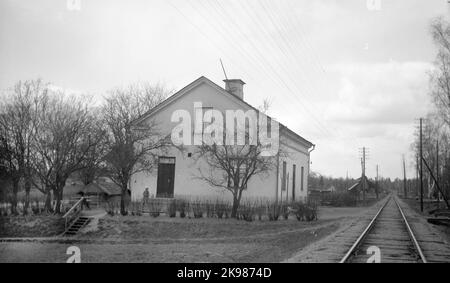 Track guard cabin, Gisslarbo Stock Photo - Alamy