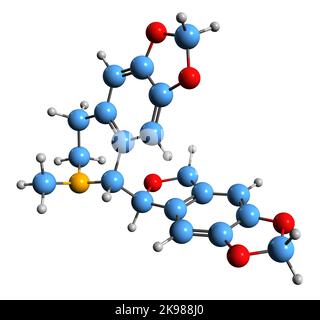 3D image of Phthalide skeletal formula - molecular chemical structure ...