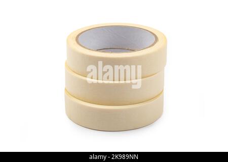 Rolls of beige adhesive Tapes over bright background Stock Photo - Alamy