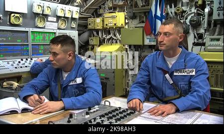 Russian operators conduct work during a Yars intercontinental ballistic ...