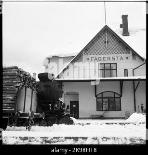 Fagersta C, station house Stock Photo - Alamy