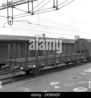 The State Railways, SJ Open freight wagon or 33084 during the years ...