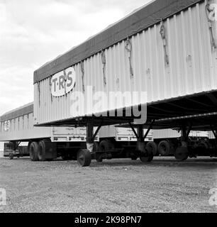 Container Carriage, Slab Västberga Stock Photo - Alamy