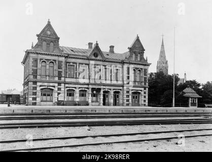 Central Halland Railway, MHJ, Falkenberg station Stock Photo - Alamy