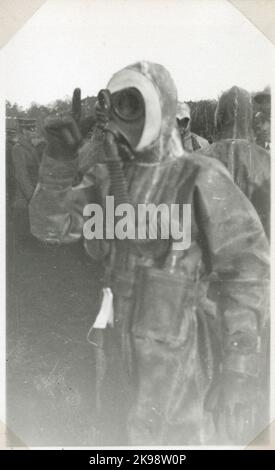 Military exercise. From the gas protection course Stock Photo - Alamy