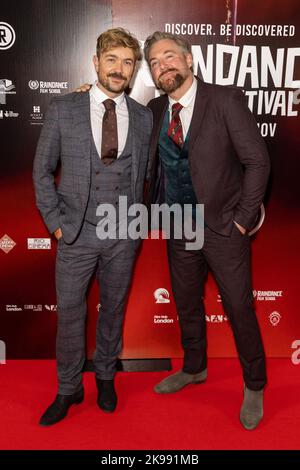 Emrhys Cooper and Donal Brophy attend the private screening of 'The ...