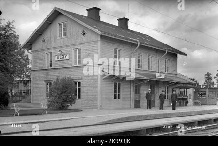 Alby Railway Station Stock Photo - Alamy