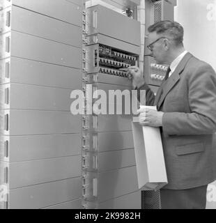 State Railways, SJ CTC facility, relay room Stock Photo - Alamy