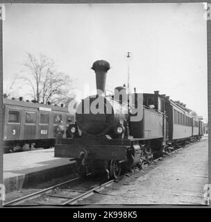 Köping - Uttersberg - Riddarhyttans Railway, Kurj Lok 7 by train 2 ...