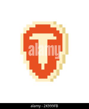 Piece of meat pixel art. pork 8 bit. Meat Pixelate vector illustration ...