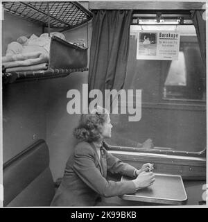 Children's compartment in 3-class stroller, State Railways, SJ C08B ...