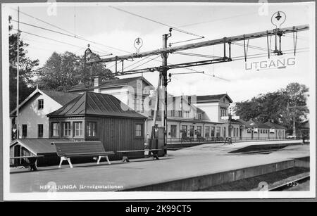 Herrljunga railway station Stock Photo - Alamy
