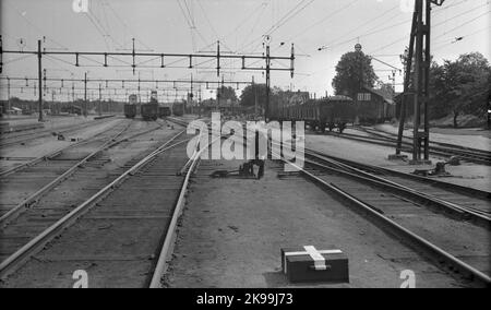 State Railways, SJ Security Service. Station inspector Stock Photo - Alamy