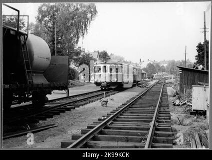 First normal -track passenger train on the detailed to Gamleby.statens ...