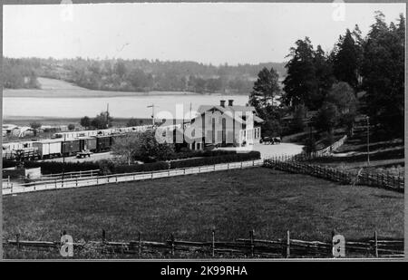 View of Gamleby station Stock Photo - Alamy