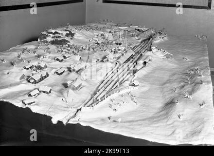 Model of Storlien after snowfall; Railway Museum Stock Photo - Alamy