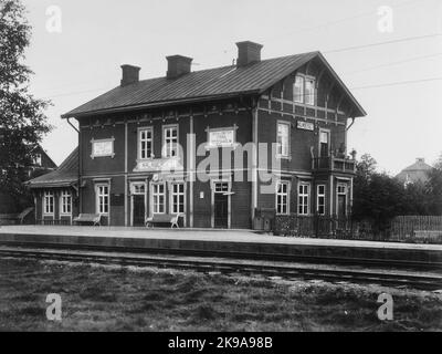 The Malmberget railway station Stock Photo - Alamy