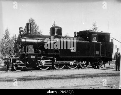 Hällefors - Fredriksberg rail, HFJ Lok 8, HFJ freight wagon 126 Stock ...