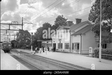 The railway station in Rimbo Stock Photo - Alamy