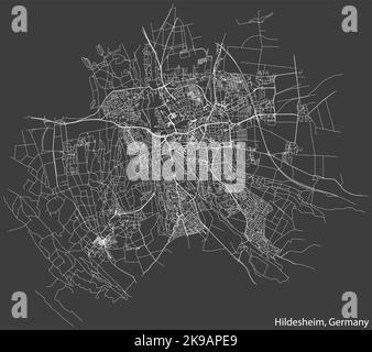 Street roads map of HILDESHEIM, GERMANY Stock Vector Image & Art - Alamy