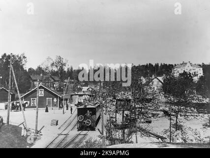 Stocksund Old Station Stock Photo - Alamy