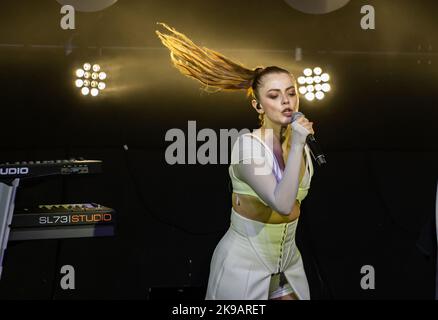 October 24, 2022, Naples, Campania, Italy: Italian singer Annalisa Nuda ...