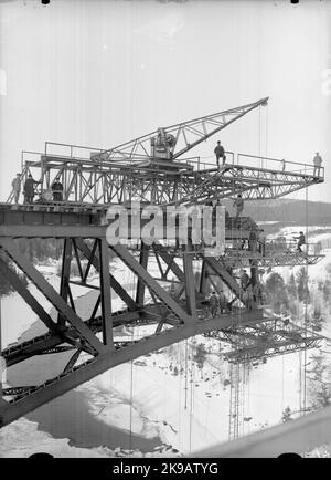 Bridge over the Ångerman River. Långsele - Mellansel Stock Photo - Alamy