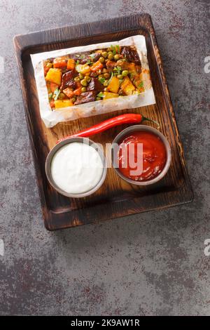 Turkish paper kebab, Turkish kagit kebabi, Antakya kagit kebap Stock ...