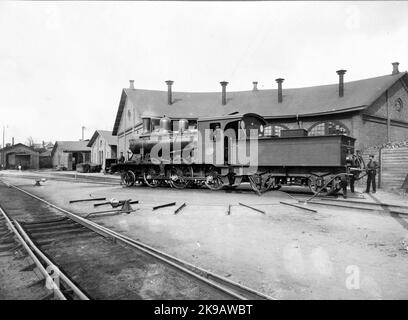 Upper station. Borås - Herrljunga Railway, BHJ Lok 6 Stock Photo - Alamy