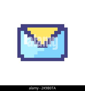Get new letter in mailbox pixelated ui icon Stock Vector Image & Art ...