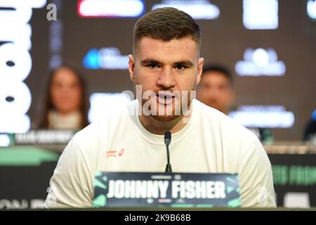 Johnny Fisher during a press conference at Trinity House, London ...