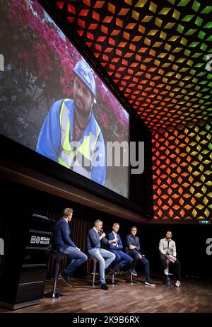 HILVERSUM - Maarten Nooter and Henry Schut during a presentation by the ...