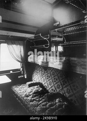 Interior of a regional second-class train in italy. Empty without ...