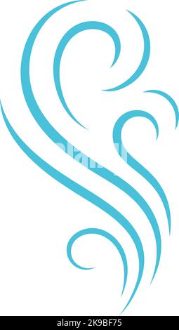 Smell lines. Smoke motion symbol. Vapour sign Stock Vector Image & Art ...