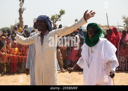 African tribes, Nigeria, Borno State, Maiduguri city. Fulani tribe ...