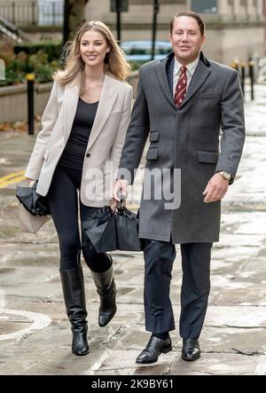 Socialite James Stunt and Helena Robinson leave Leeds Cloth Hall Court ...