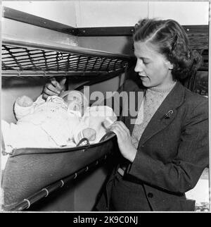 Children's compartment in 3-class stroller, State Railways, SJ C08B ...