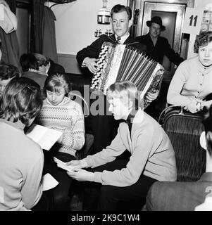 Excursion train with school youth. Karlskrona - Malmö Stock Photo - Alamy