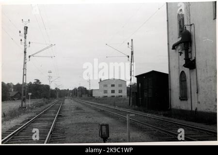 The yard at Herrljunga station Stock Photo - Alamy