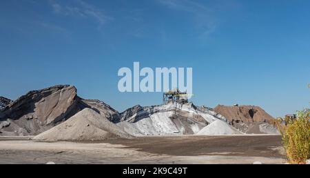 Detroit, Michigan - The Edward C. Levy aggregates plant in southwest ...