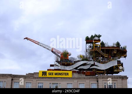 See Monster art installation Stock Photo - Alamy