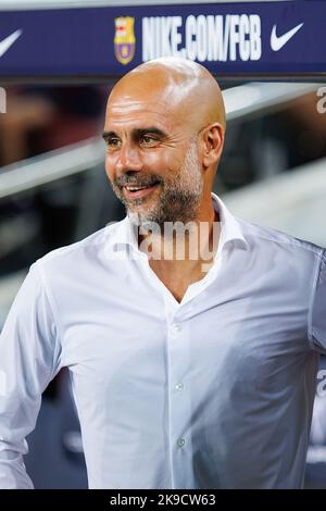 BARCELONA - AUG 24: Josep Pep Guardiola in action during the friendly ...