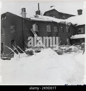 The operating workshop in Boden after the fire Stock Photo - Alamy