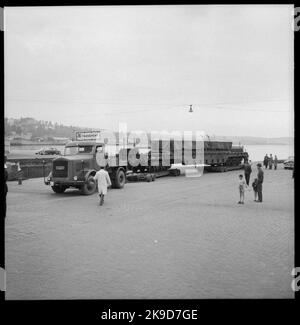 Special transport with Vagnbjörn. Foundation for grinding machine to ...