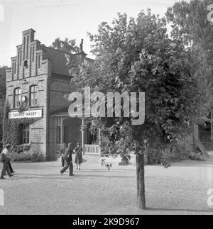 The Taxinge-Näsby station Stock Photo - Alamy