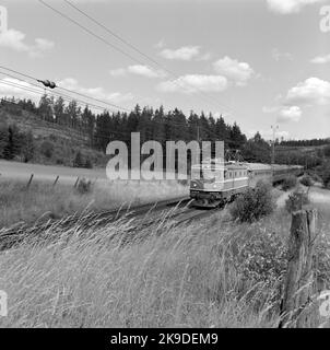 State Railways, SJ RC1 1014 with passenger trains Stock Photo - Alamy
