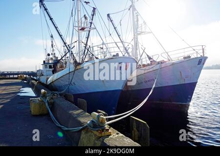 Trawling, a method of fishing that involves dragging a net through the ...
