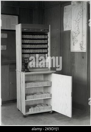 Ticket cabinet, railway museum Stock Photo - Alamy