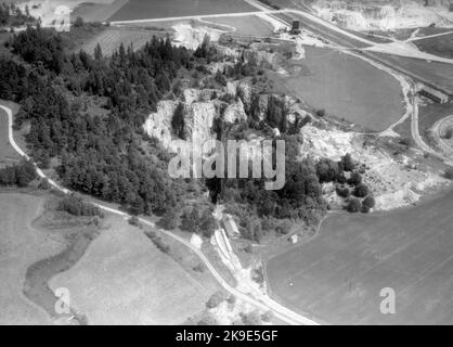 Aerial photo over the lime mill Stock Photo - Alamy