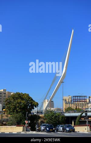 The Chords bridge in Jerusalem Stock Photo - Alamy